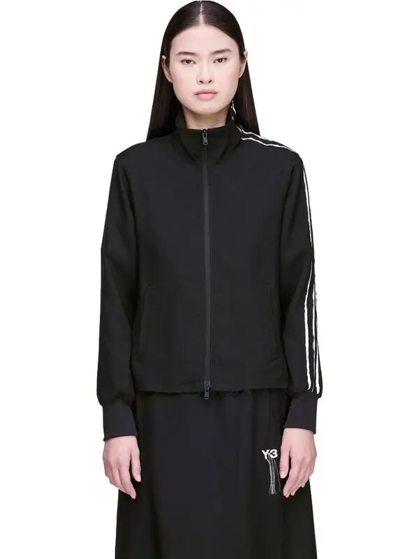 Adidas Sport Uniform Raw Cut 3-stripes Track Top - Black