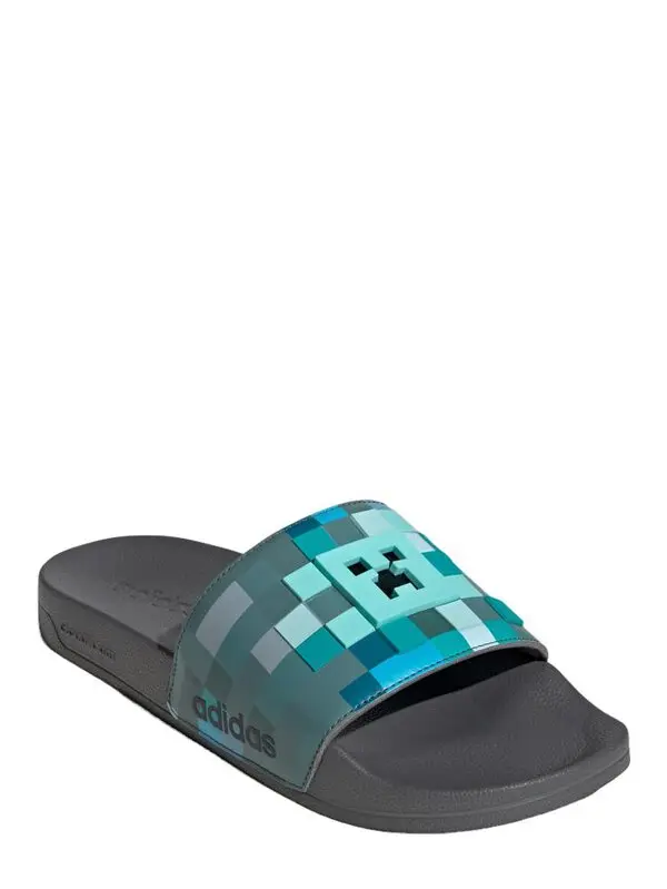 Adidas Adilette Shower Minecraft Slides - Grey Four / Grey Four / Grey Four