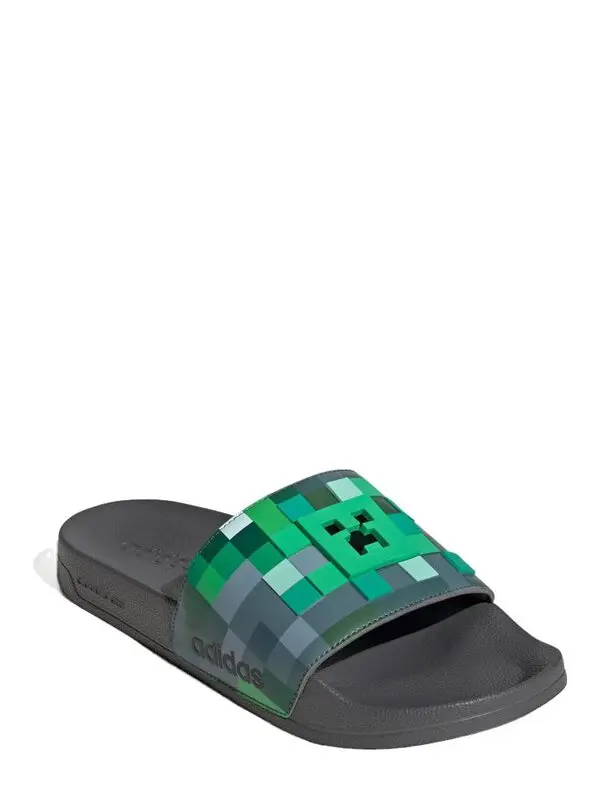 Adidas Adilette Shower Minecraft Slides - Grey Four / Grey Four / Grey Four