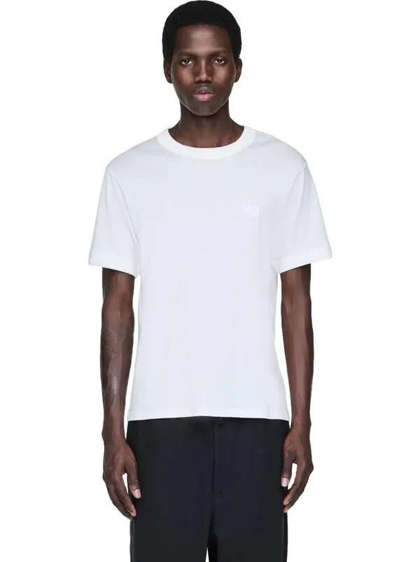 Adidas Y-3 Slim Short Sleeve Tee - Core White