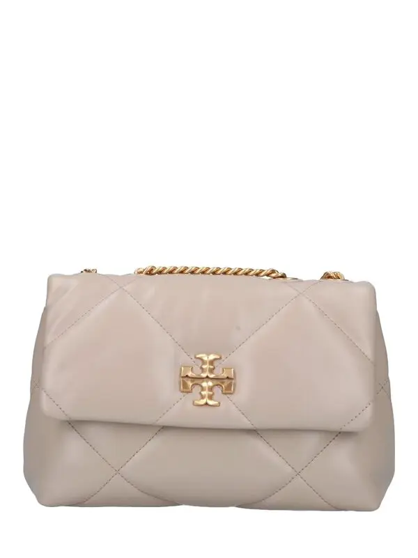 Tory Burch Kira Diamond Quilt Shoulder Bag - Gray