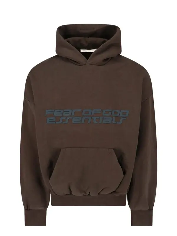 Fear Of God 90s' Cotton Hoodie - Brown