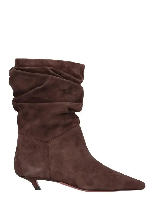 Amina Muaddi Jamie Ankle Boots - Brown