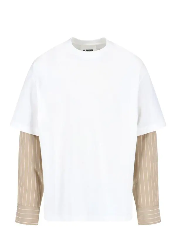 WHITE SAND Crew-neck T-shirt - White