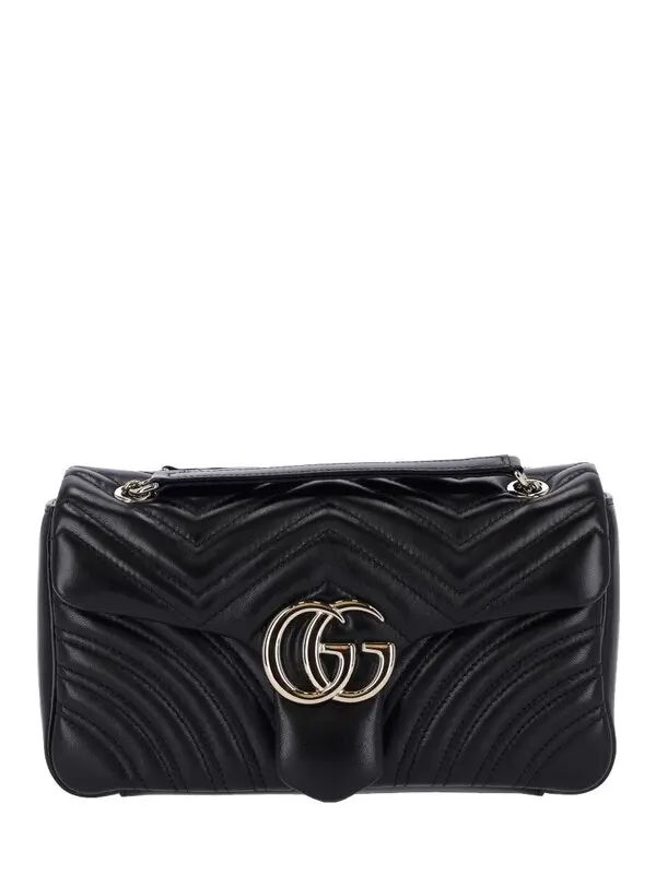 Gucci Gg Marmont Medium Shoulder Bag - Black