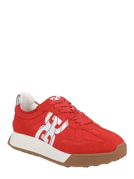 Sam Edelman Langley Retro Sneakers - Sport Red/white