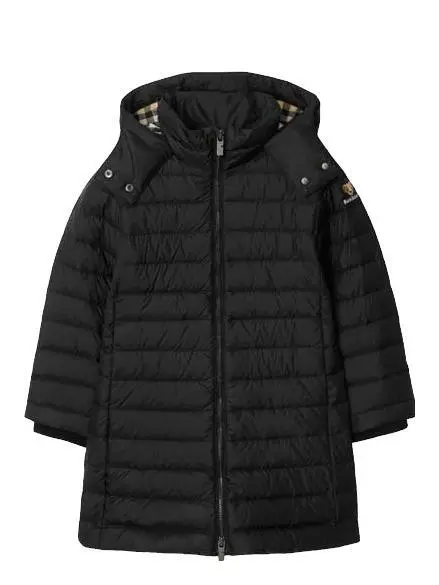 Burberry Hooded Puffer Coat - Black