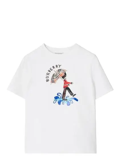 Burberry London Guard Cotton T-shirt - White