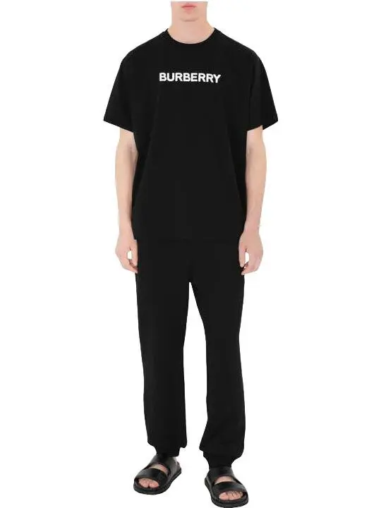 Burberry Cotton Jogging Pants - Black