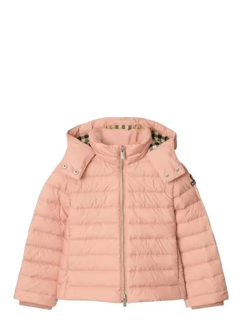 Burberry Hooded Puffer Jacket - Slipper Pink