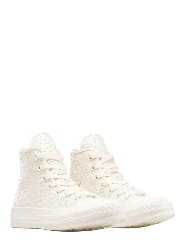 CONVERSE Chuck 70 Woven High Top Sneakers - Egret/egret/egret
