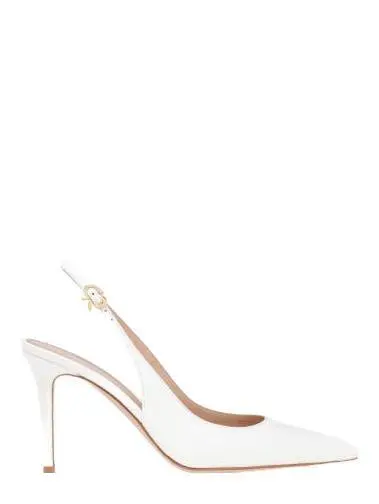GIANVITO ROSSI Ribbon Sling 85 - White Nappa