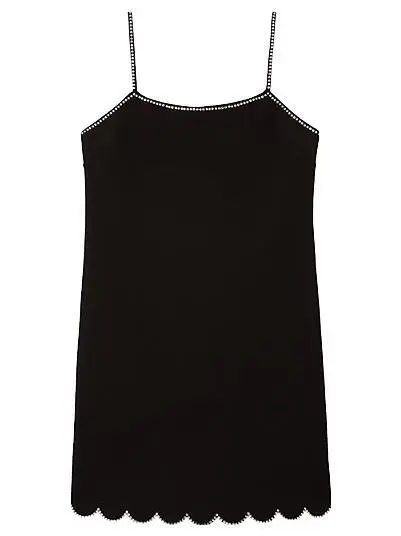 The Kooples Woven Mini Dress With Jewel Embellishments - Black