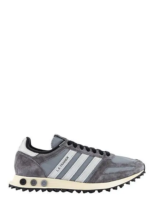 Adidas La Trainer Og Mesh And Suede Trainers - Silver