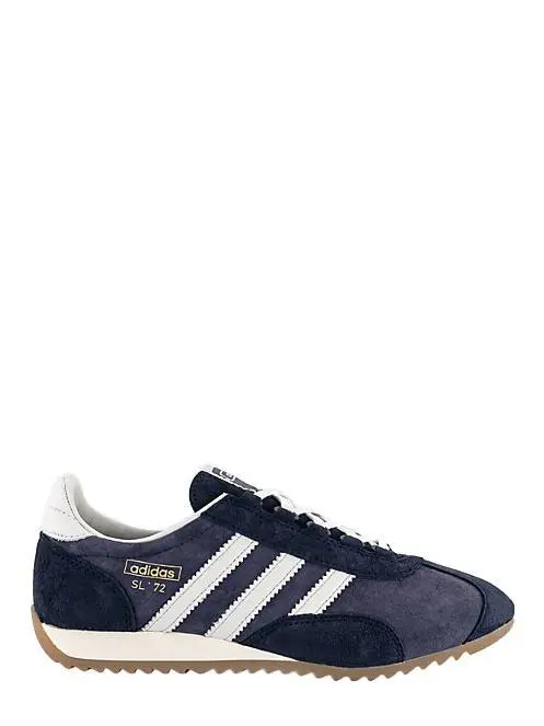 Adidas Sl 72 Pt Suede And Nylon Trainers - Shadow Navy Crystal Whit