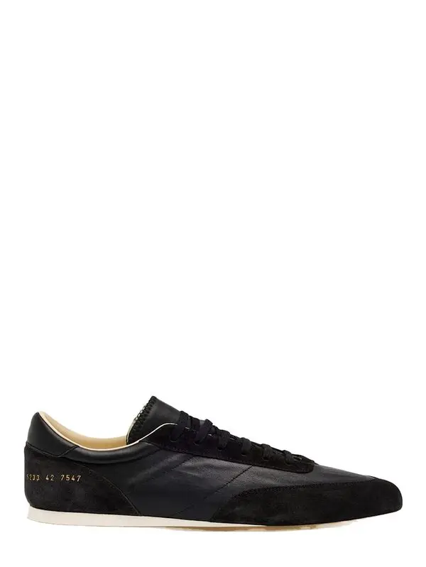 COMMON PROJECTS Leather And Suede Runner Sneakers - Black