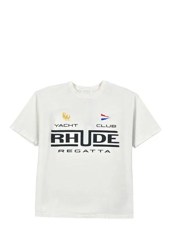 Rhude Regatta Club T-shirt - Vintage White