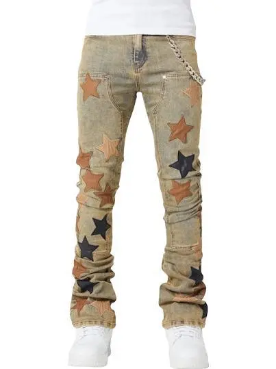 GUAPI Vintage Stars Denim V2 Jeans - Brown Wash