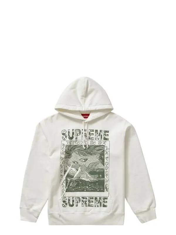 Supreme Doves Hooded Sweatshirt - White