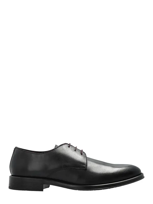 Paul Smith Leather Derby Shoes - Black