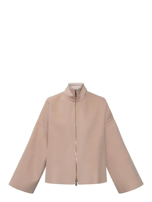 Fabiana Filippi Wool Jacket With Side Slits - Beige