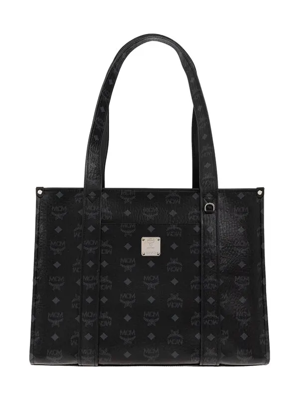 Mcm Aren Large Shopper Bag - Black