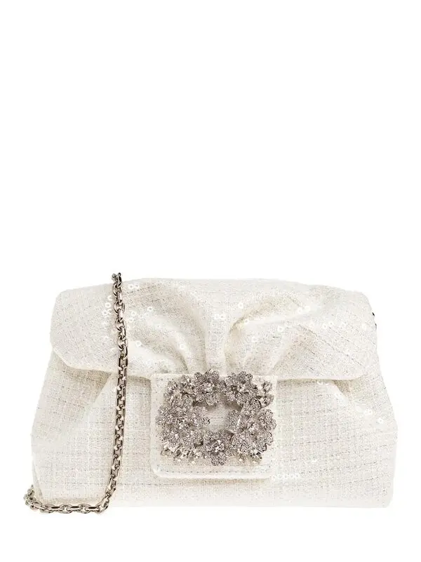 ROGER VIVIER Micro Clutch - White