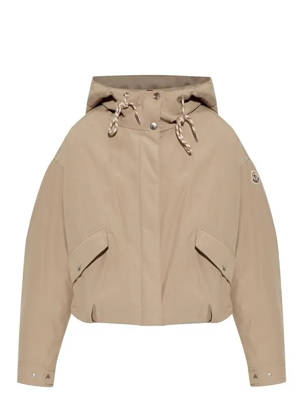 Moncler Down Hooded Puffer Jacket - Beige