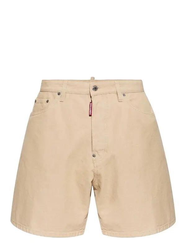 Dsquared2 Boxer Denim Shorts - Beige