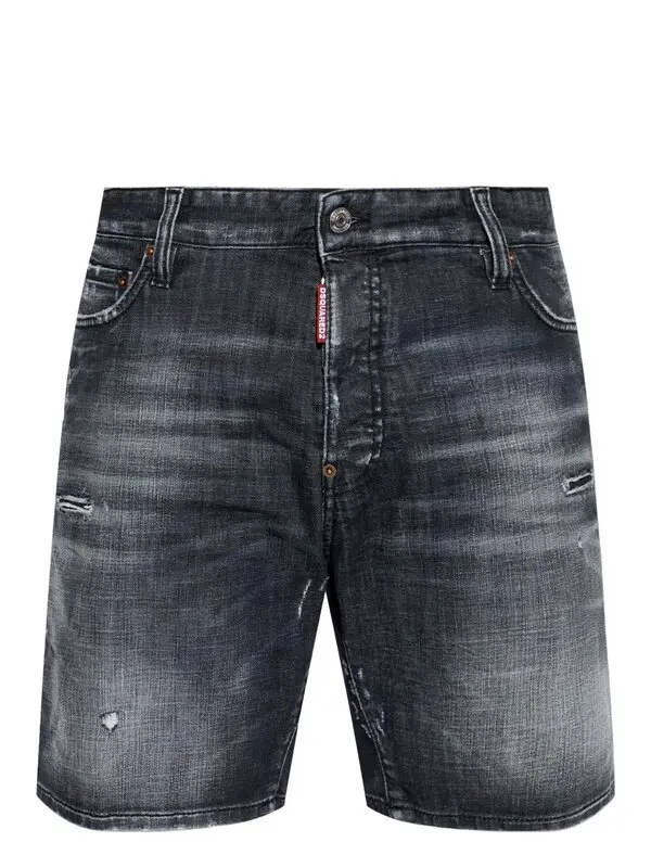 Dsquared2 Marine Denim Shorts - Black