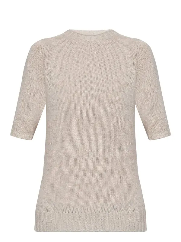 Fabiana Filippi Turtleneck With Lurex Thread - Cream