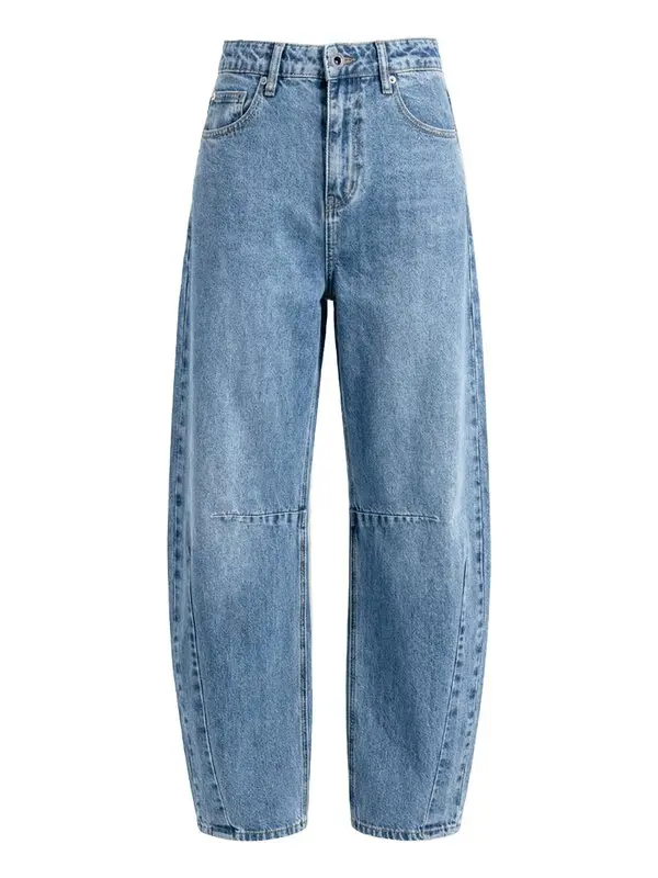 SELF-PORTRAIT High-waisted Boyfriend Jeans - Blue