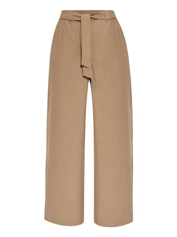 Max Mara Salpa Wide Leg Trousers - Beige