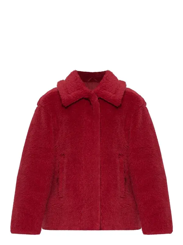 Max Mara Fur Coat - Red