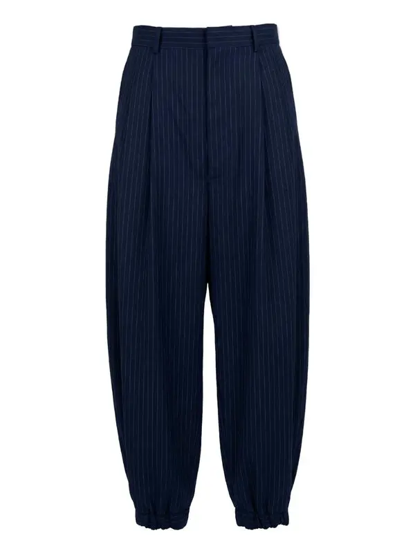 Moschino Pinstriped Trousers - Navy Blue