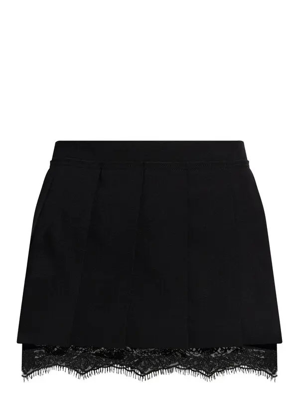 Acne Studios Pleated Mini Skirt - Black