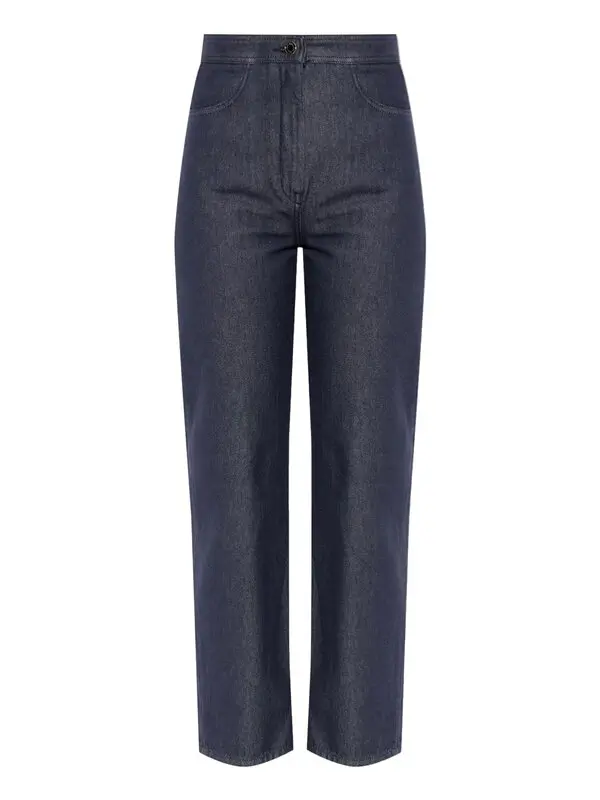 Max Mara Pesco' Straight-leg Jeans - Navy Blue