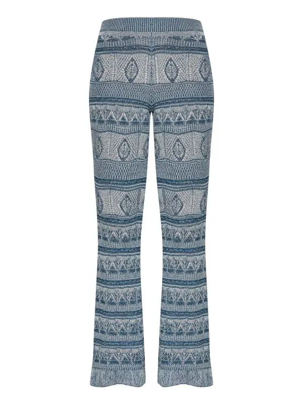 Etro Flared-leg Trousers - Blue