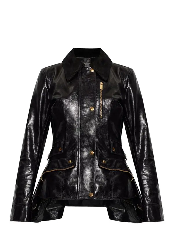 Alexander McQueen Leather Jacket - Black
