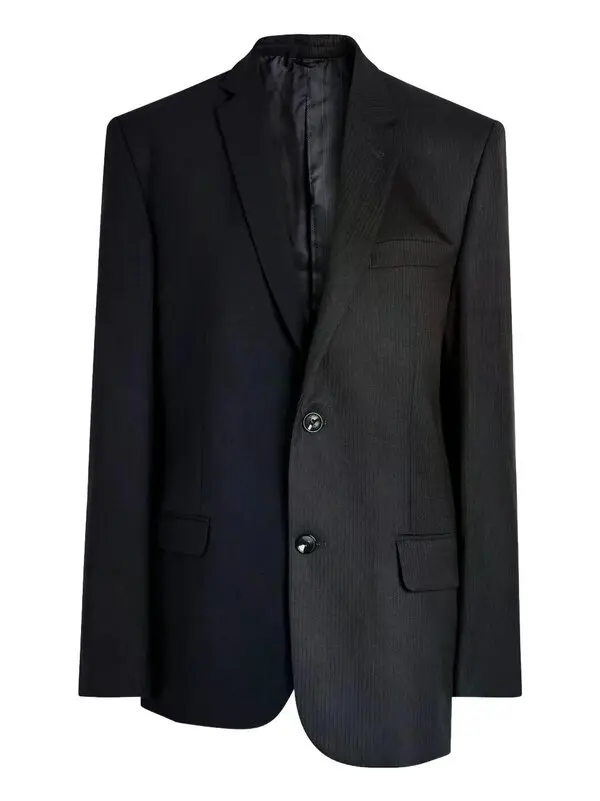 BETTER Single-breasted Sliced Blazer - Black