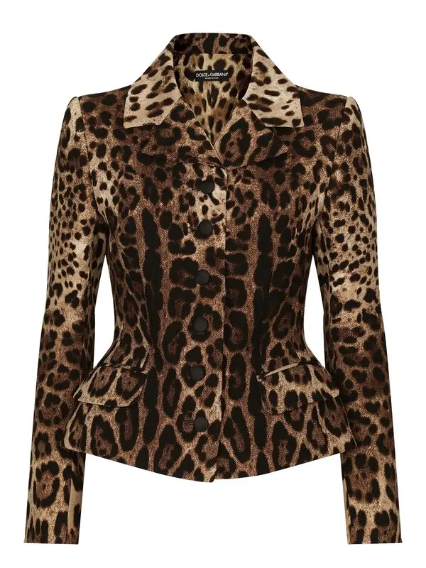 Dolce & Gabbana Single-breasted Leopard Print Jacket - Animal Print