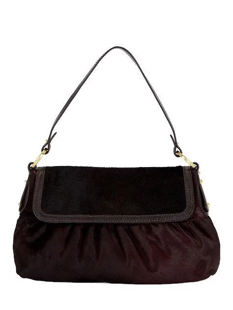 FWRD RENEW Fendi Chef Shoulder Bag - Black & Burgundy