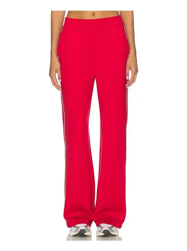 Beyond Yoga Piped Wide Leg Pant - Holly Red