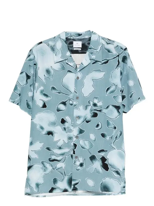 Paul Smith Printed Shirt - Sky Blue