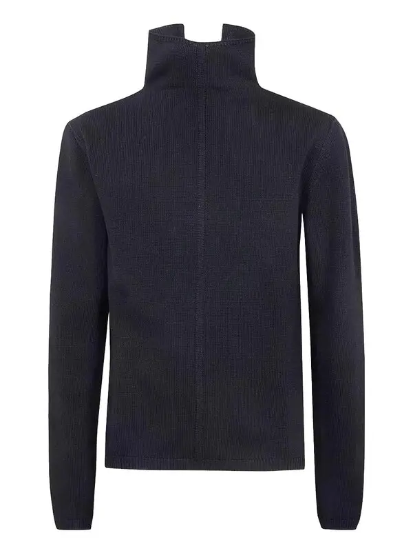 Rick Owens High-neck Cut-out Sweater - Blue