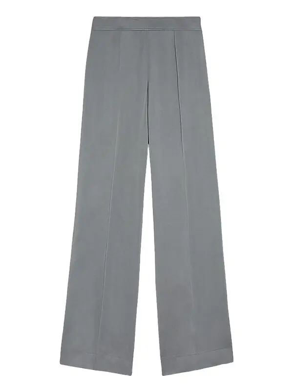 JIL SANDER Relaxed Fit Fluid Straight Leg Pants - Volcanic Glass