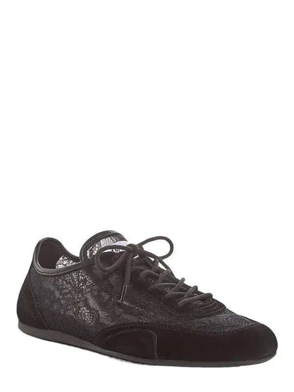 JIMMY CHOO Sunny Lace Up Sneakers - Black