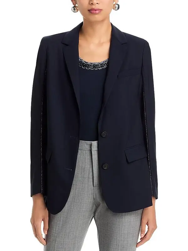 Fabiana Filippi Embellished Blazer - Blu Note