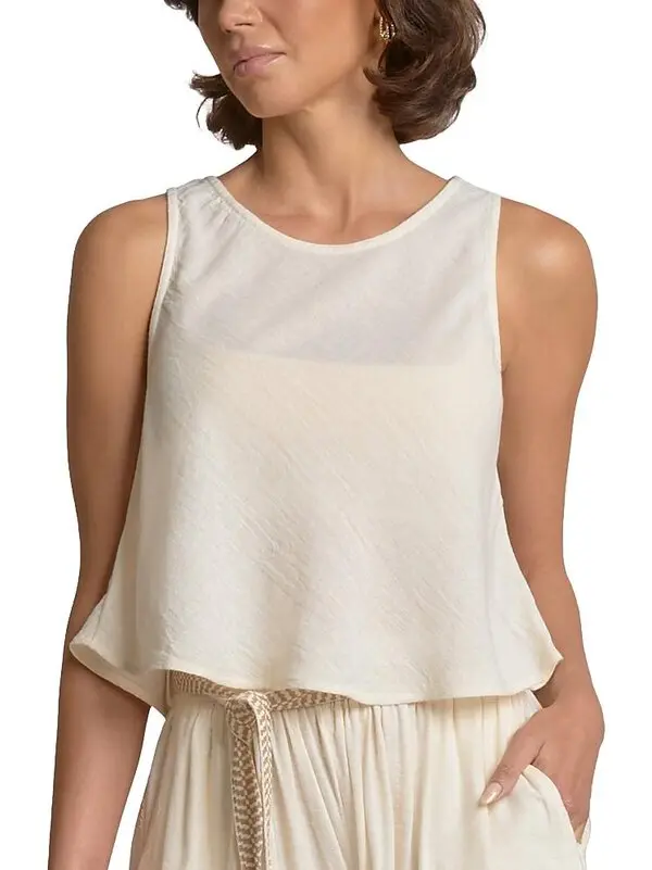 Elan Flair Tank Top - Off White