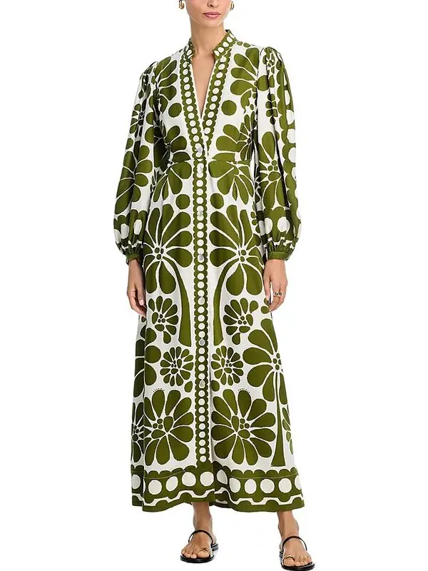Farm Rio Palmero Maxi Dress - Palermo Green